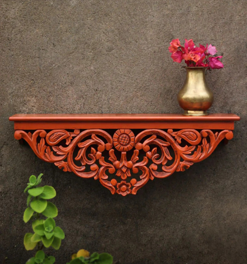 Handcrafted Wooden Wall Bookshelves, Floating Shelves & Vintage Wall ...