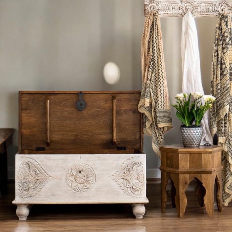 Handcrafted Wooden Storage Trunks and Chests – Large Vintage Storage ...