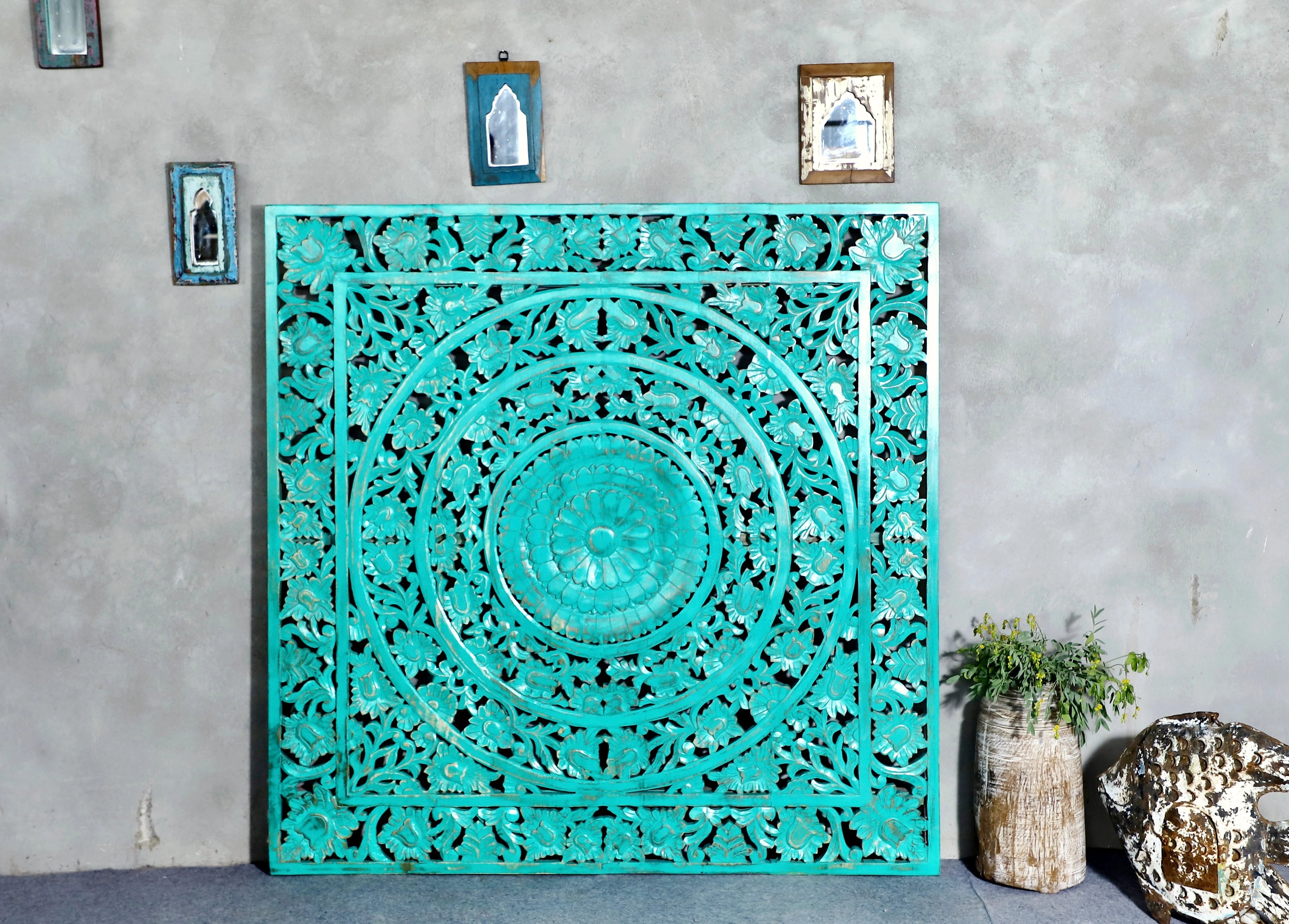 Royal Heritage Opulence Vintage Antique Carved Wall Panel Wooden Wall ...
