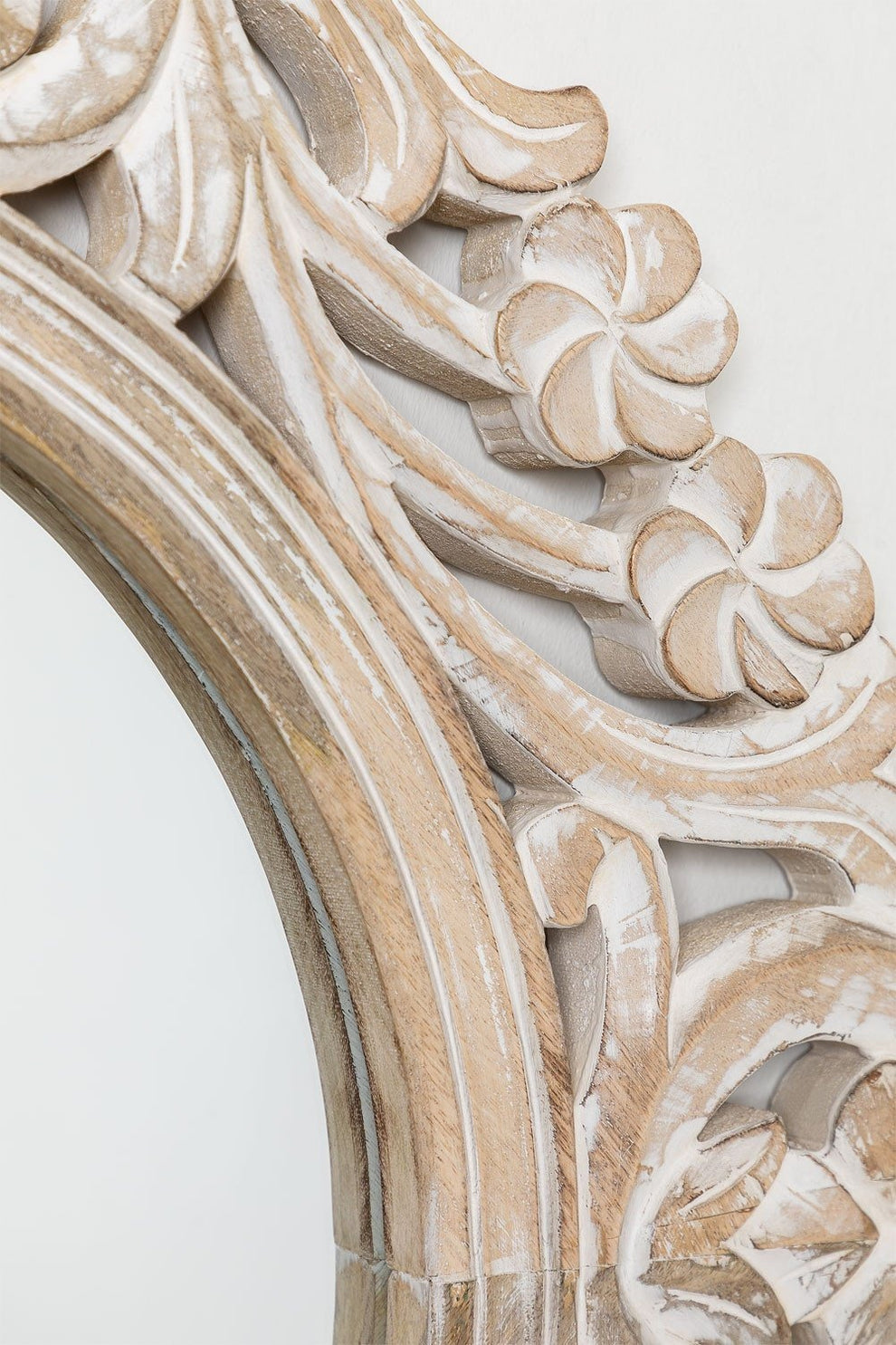 Round Mango Wood Wall Mirror Indian Wall Mirror Jharokha Mirror | Vint ...